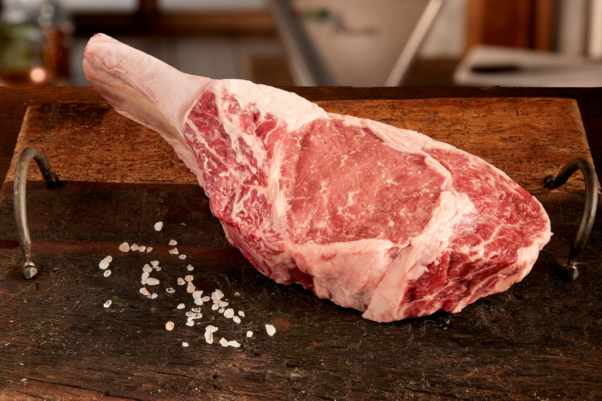 Tomahawk-Steak Australien Black Angus von höchster Qualität kaufen – The Meatlovers Deutschland